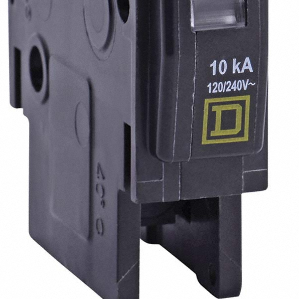 Square D - 10 Amp, 120/240 VAC, 1 Pole, DIN Rail Mounted, Flush Mount ...