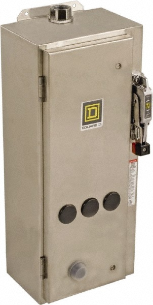 Square D - NEMA Combination Starter: 45 Amp, 3 Pole, 600 Volt, Three ...