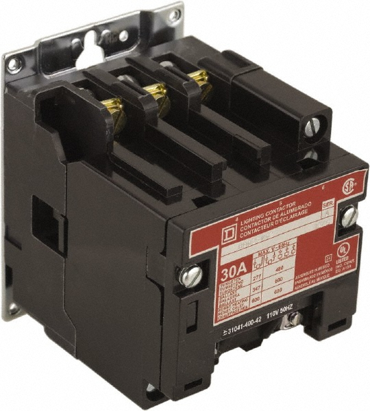 Square D - 3R NEMA Rated, 3 Pole, Electrically Held Lighting Contactor ...