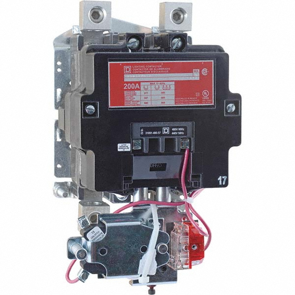Square D - No Enclosure, 2 Pole, Mechanically Held Lighting Contactor ...