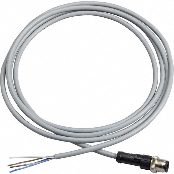 Telemecanique Sensors - 3 Amp, M12 4 Pin Male Straight Cordset Sensor ...