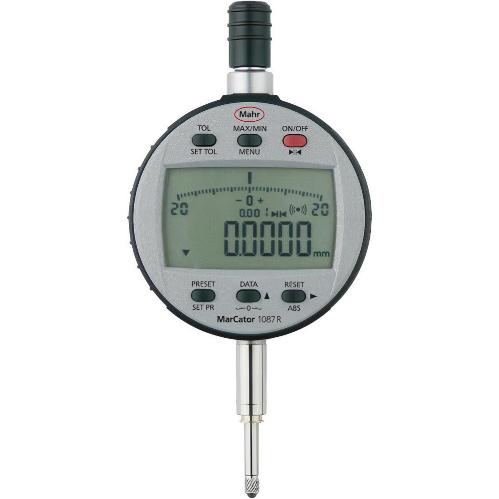 Mahr - LCD Electronic Drop Indicator: 1/2" Max, Flat Back | MSC Direct