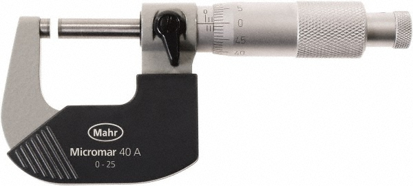 Mahr - Mechanical Outside Micrometer: 0.01" Graduation | MSC Direct