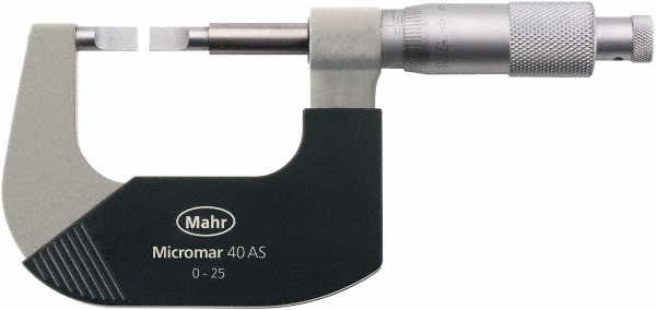 Mahr - Blade Micrometer: Mechanical, 2 to 3" | MSC Direct