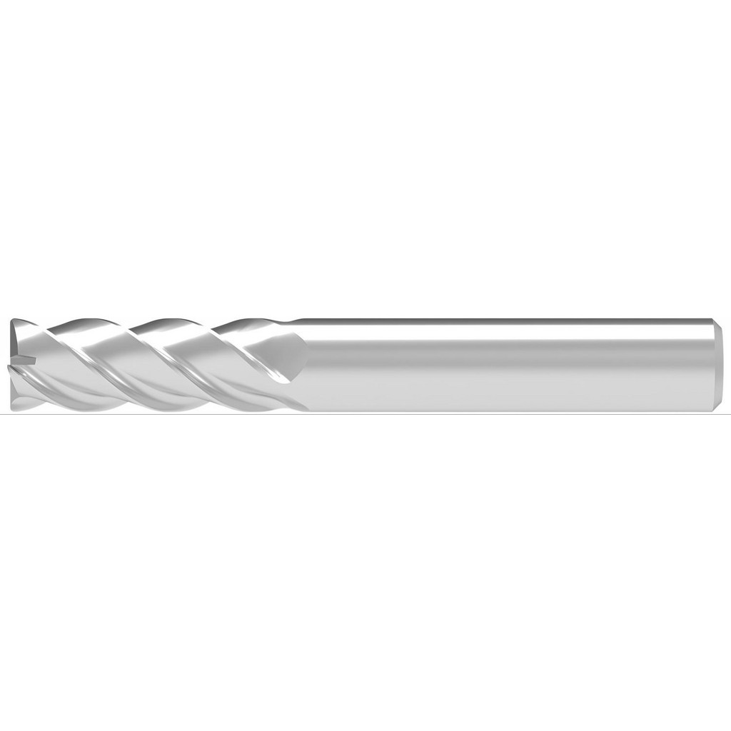 Ceratizit - Corner Radius End Mill: 1/2" Dia, 3" LOC, 0.0200" Radius, 4 ...