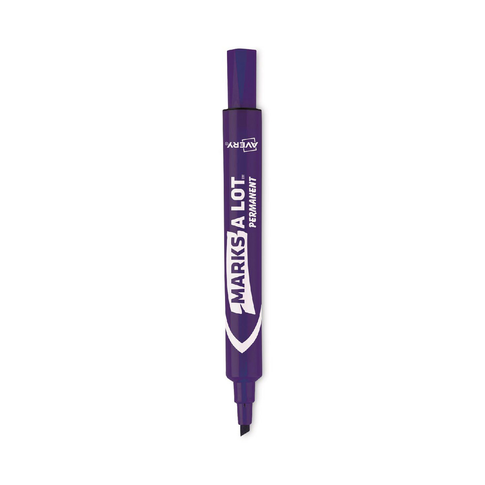 Marks-A-Lot - Permanent Marker: Purple, AP Non-Toxic, Chisel Tip | MSC ...
