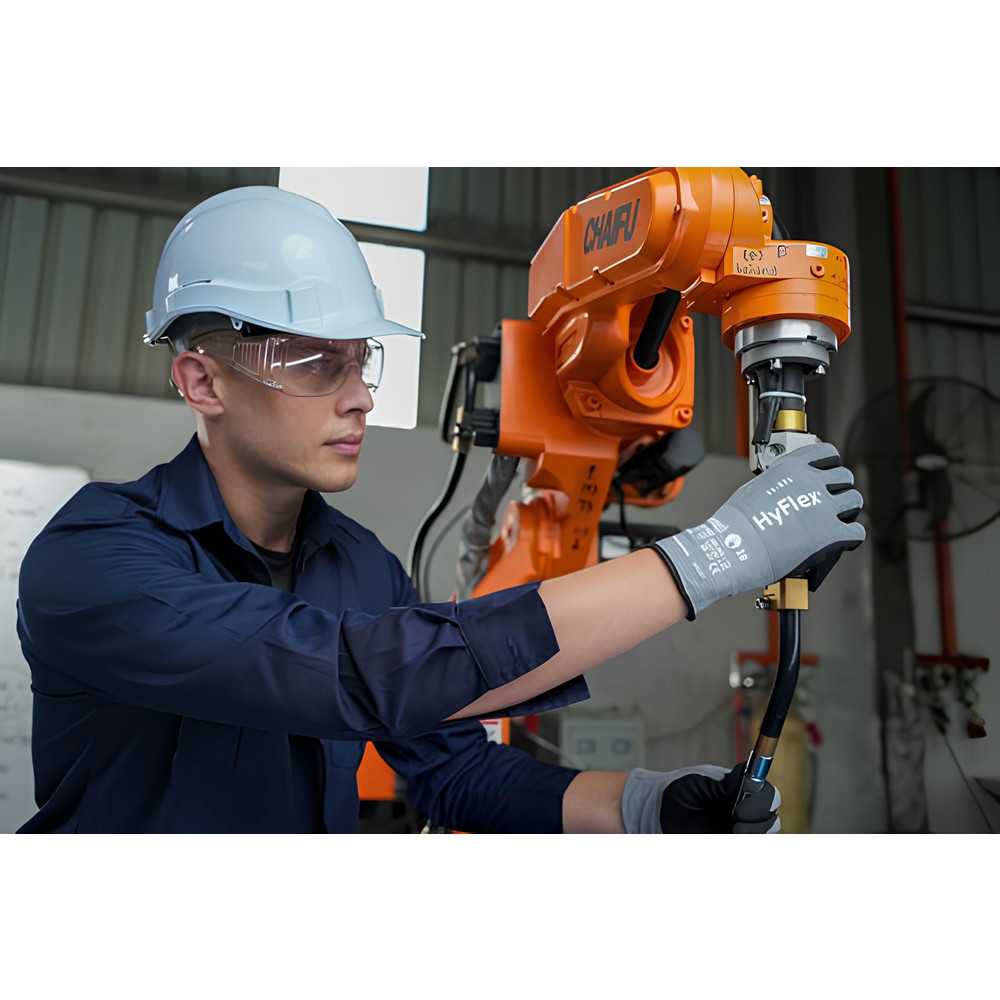 Ansell - Work Gloves: HyFlex® 11-571, Size X-Small, Foam Nitrile-Coated ...