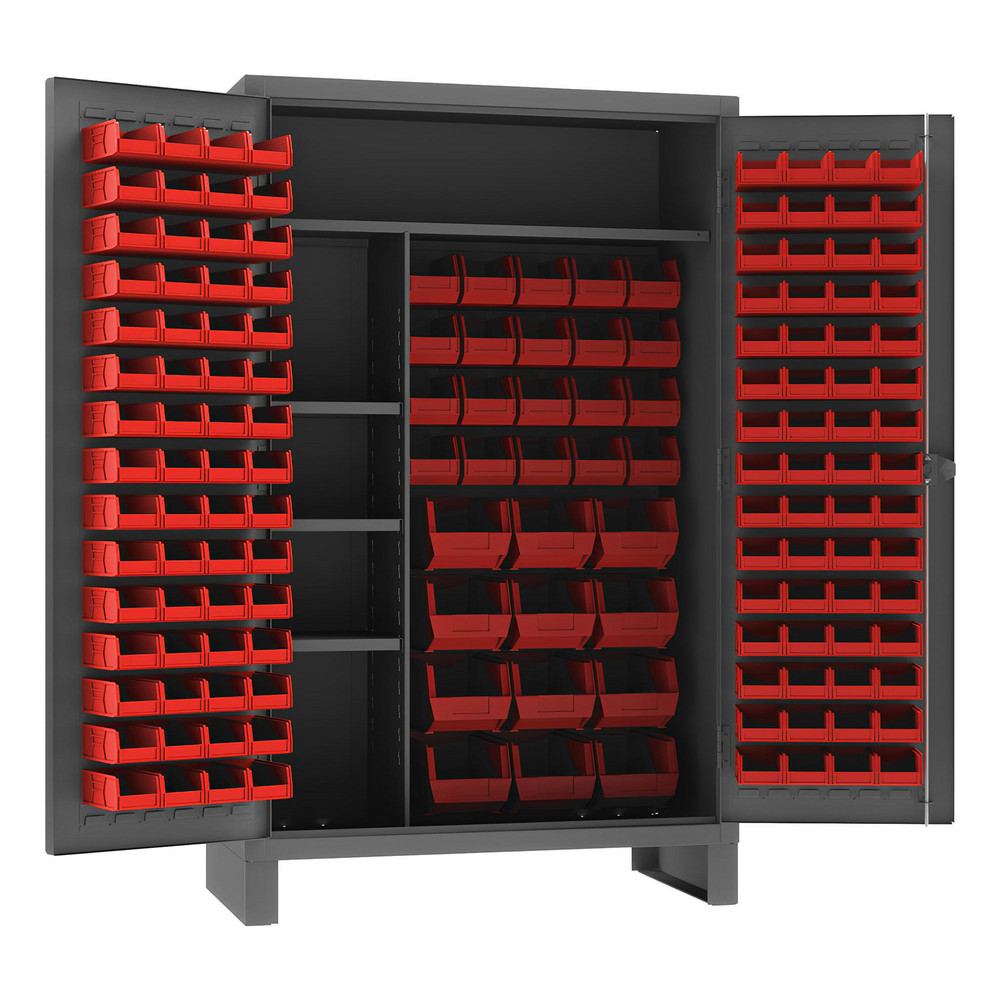 Durham - Steel Maintenance, Bin & Shelf Cabinet: 48" Wide, 78" High ...