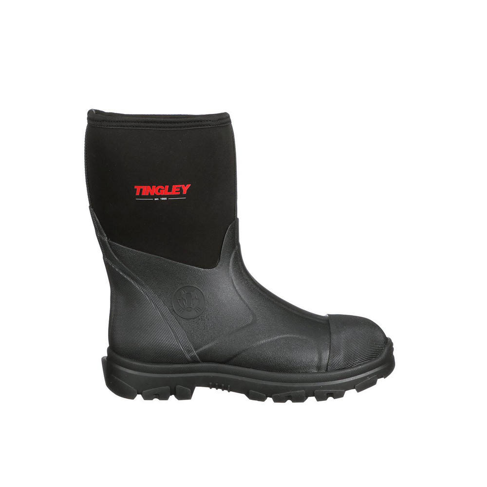 Tingley - Work Boot: Size 9, Neoprene & Rubber, Plain Toe, Mid-Calf ...