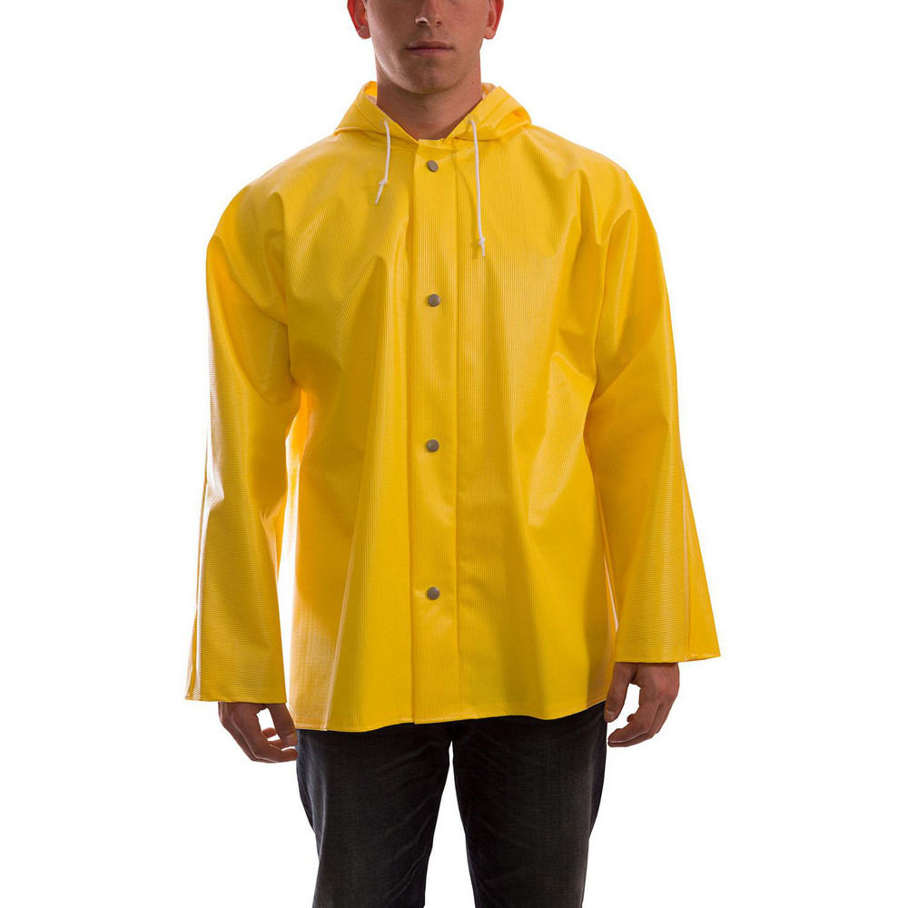 Tingley - Hooded & Rain Jacket: Size Large, PVC on Polyester, Snaps ...