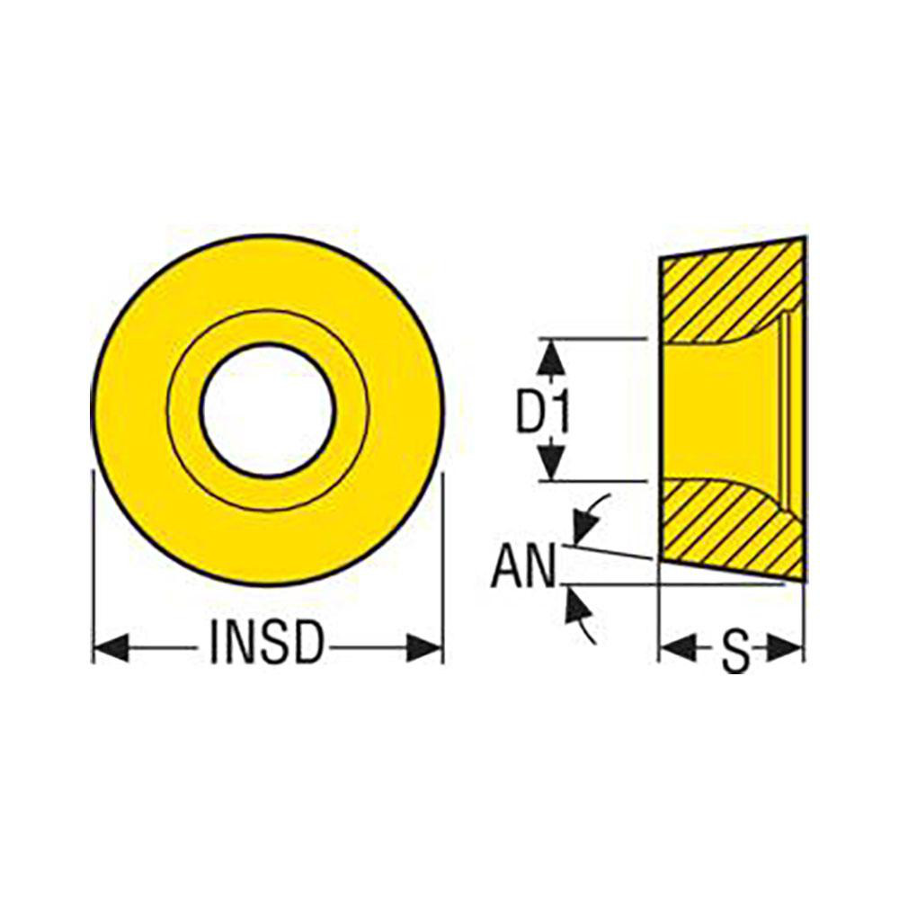 Seco - Turning Insert: RCMM43-46, Carbide | MSC Direct
