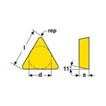 Seco - TPG 322 CP200 Carbide Turning Insert - 86729977 - MSC Industrial Supply
