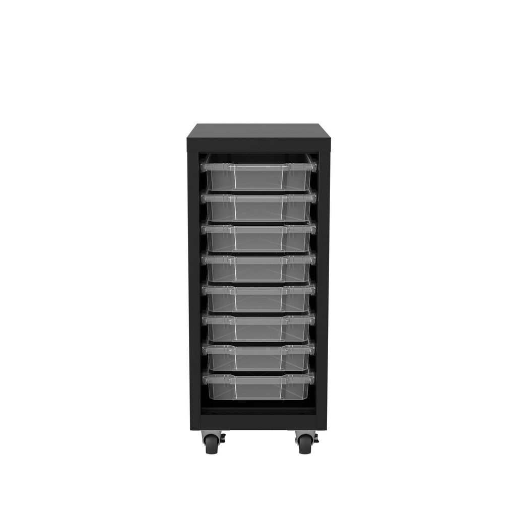 Space Solutions - Bin Storage Cabinet: 16 Bins, 30" Wide, 28" Deep, 36 ...