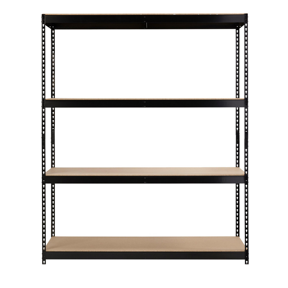 Hirsh - Adjustable Steel Shelving: 69" Wide, 33" Deep, 84" High, Black ...