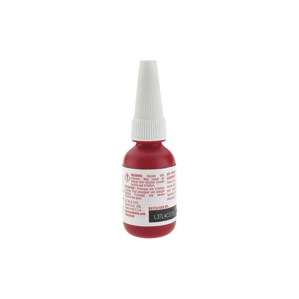 Loctite - Threadlocker: Red, 10 mL, Bottle | MSC Direct