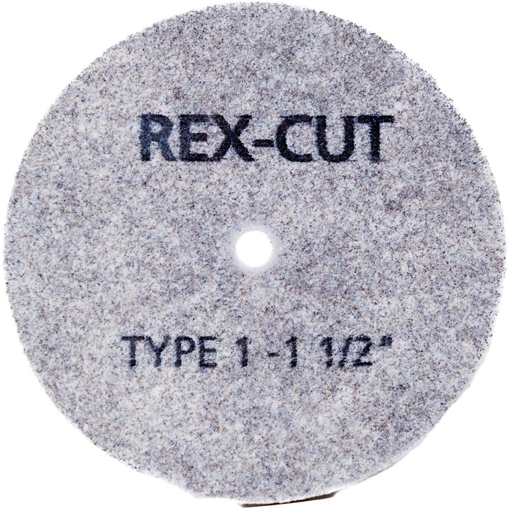 Rex Cut Abrasives - Deburring Wheel: 1-1/2" Dia, 3/8" Face Width, 1/4 ...