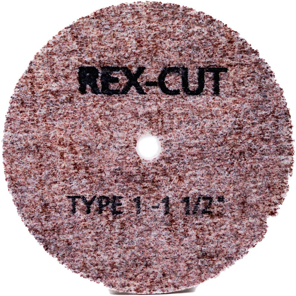 Rex Cut Abrasives - Deburring Wheel: 1-1/2" Dia, 3/8" Face Width, 1/4 ...