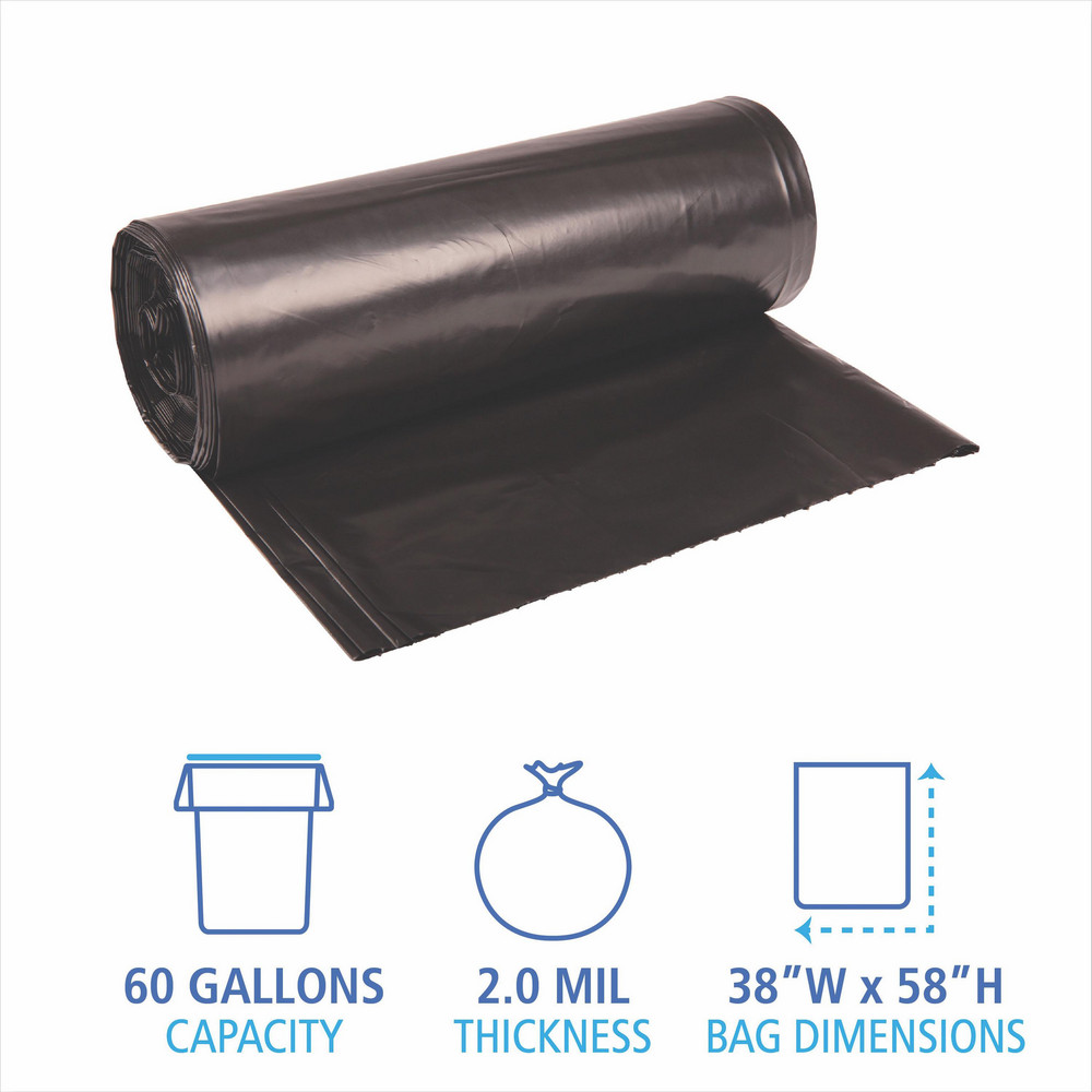 Boardwalk - Contractor Trash Bags: 60.000 gal, 1.8 mil, Pack of 100 ...