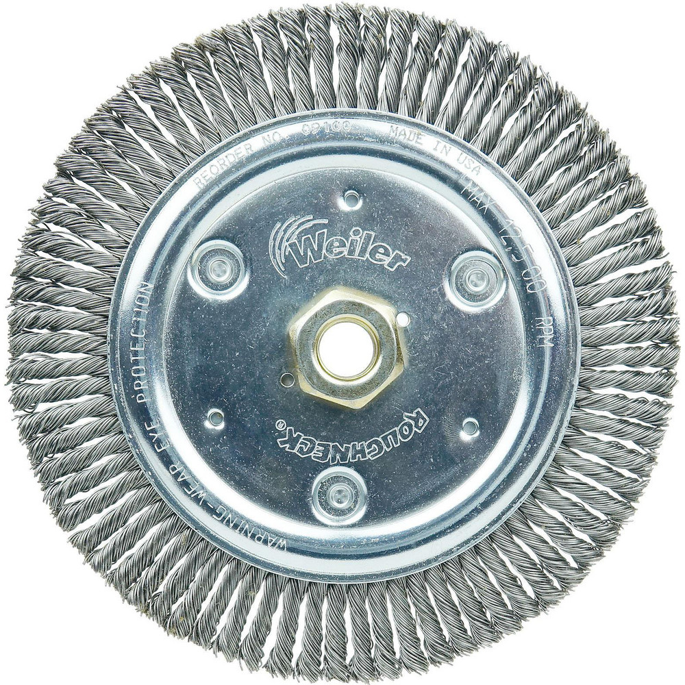 Weiler - Wheel Brush: 7" Wheel Dia, 3/16" Face Width, 0.0200" Wire Dia ...