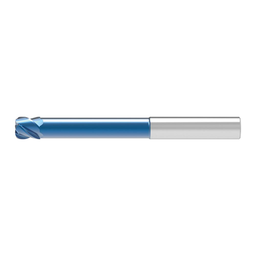 WNT - Corner Radius End Mill: 3.00 mm Dia, 4.00 mm LOC, 0.30 mm Radius ...