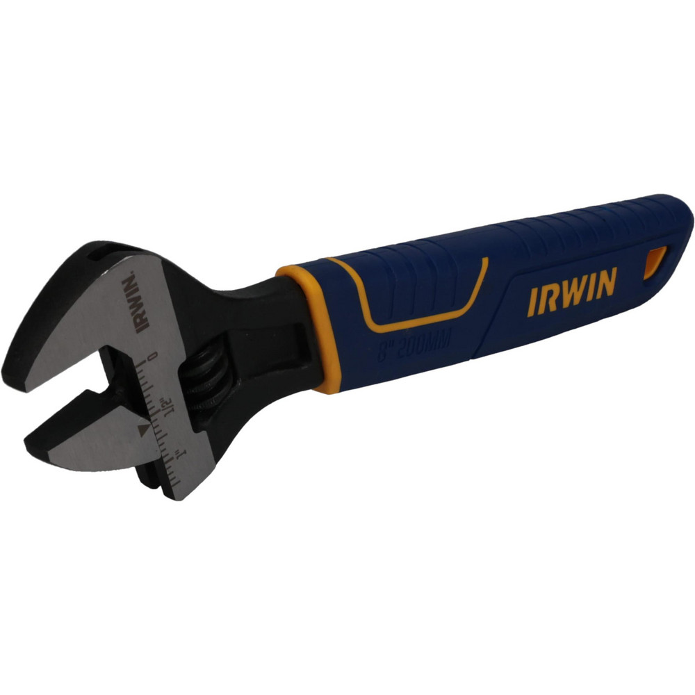 Irwin - Adjustable Wrench: 8" OAL, 1-1/8" Jaw Capacity | MSC Direct