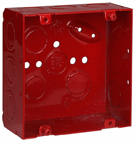 Thomas & Betts - 4-11/16 x 4-11/16 x 2-1/8" Steel Square Junction Box ...