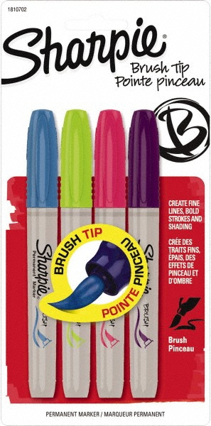 Sharpie - Lime, Magenta, Purple, Turquoise Permanent Marker - 57310609 ...