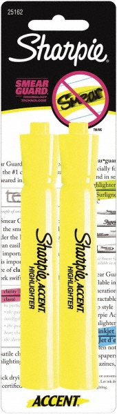 Sharpie - Highlighter: Fluorescent Yellow, AP Non-Toxic, Chisel Tip ...