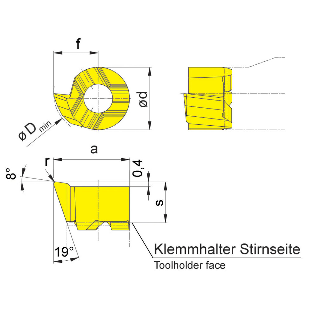 HORN - Boring Inserts: Insert Style: R107; Insert Size Code: 3702 ...