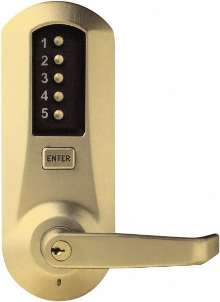 Kaba Access - Push-Button Lock with Key-in Lever Cylinder Lever Lockset ...