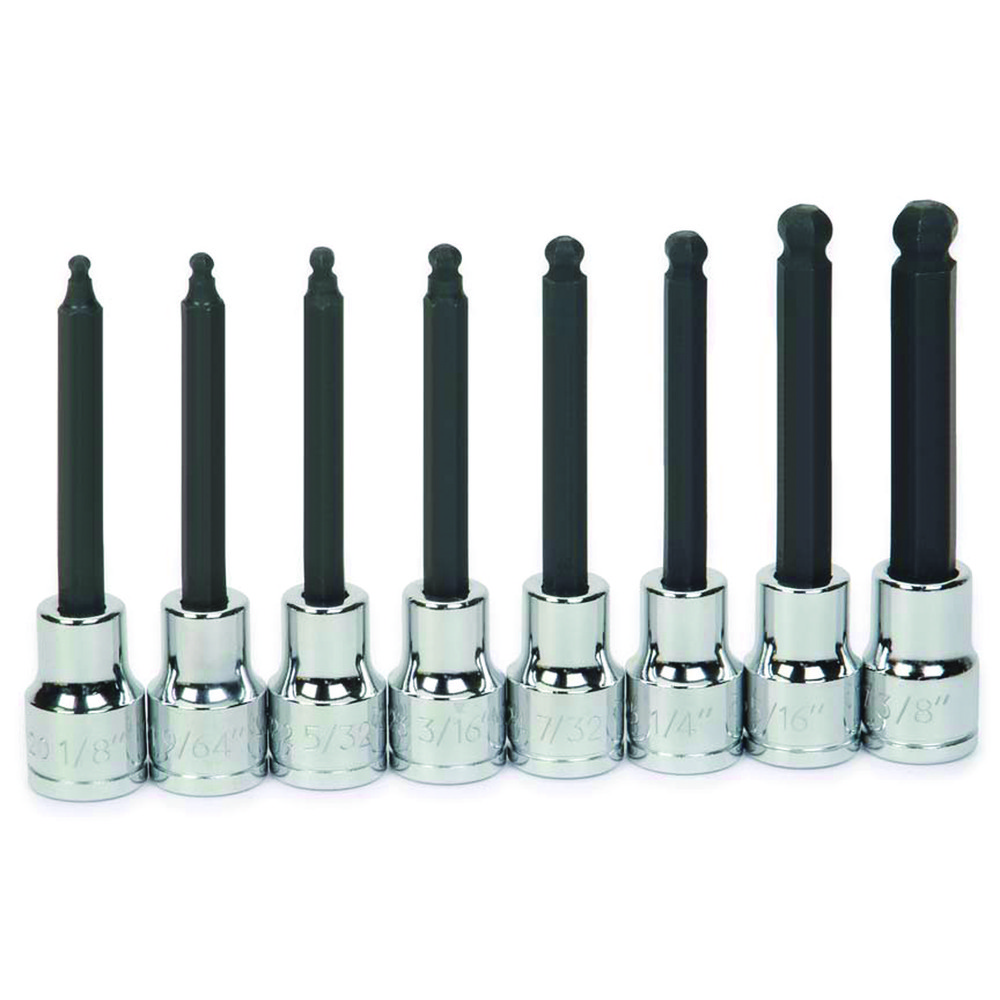 Williams - Socket Set: Hex Bit, 8 Pc, 3/8" Drive | MSC Direct