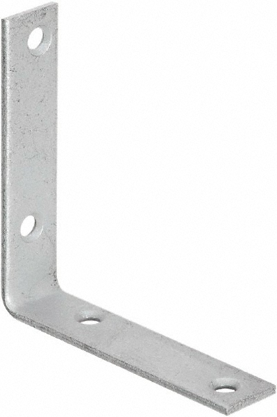 National Hardware - 4" Long x 7/8" Wide, Galvanized Steel, Corner Brace ...