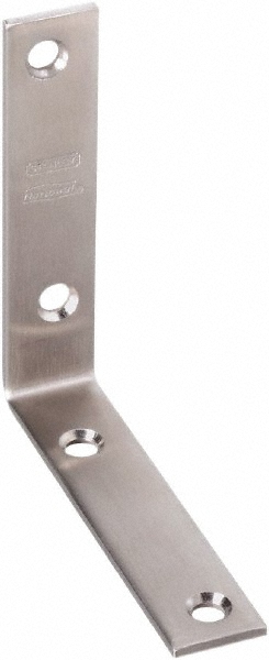 National Hardware - 4" Long x 7/8" Wide, Stainless Steel, Corner Brace ...