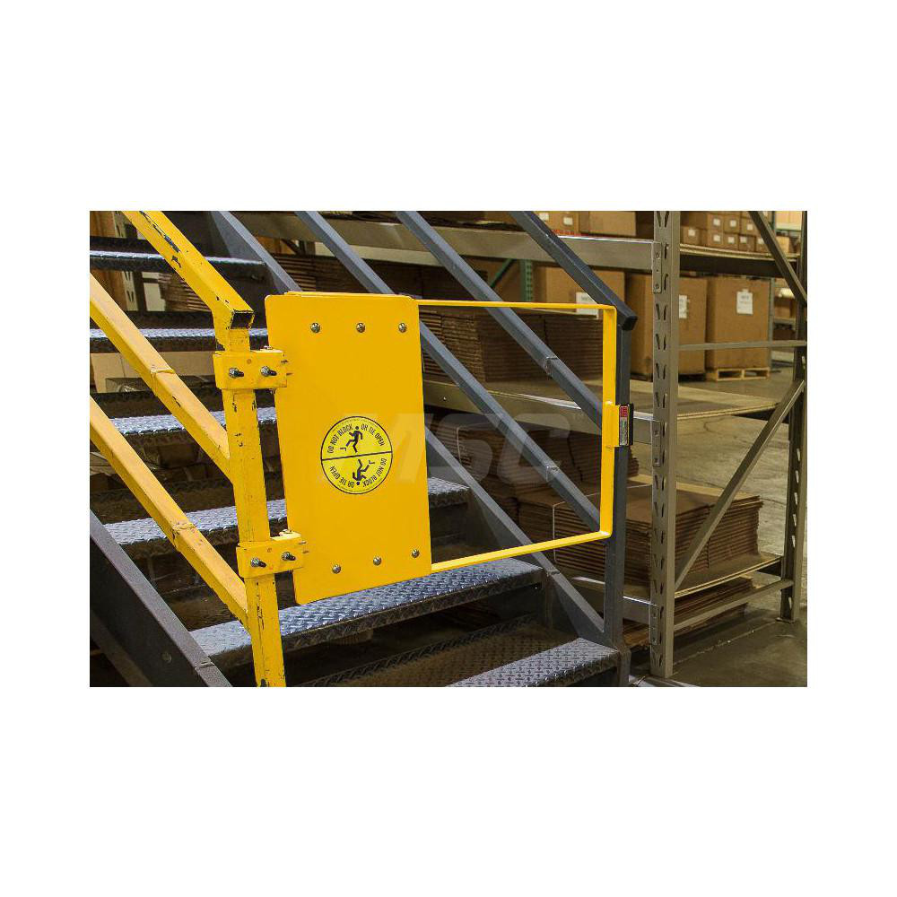 FabEnCo - Powder Coated Carbon Steel Self Closing Rail Safety Gate ...