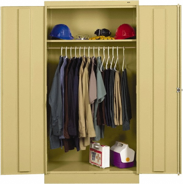 Tennsco - Steel Wardrobe Cabinet: 36" Wide, 18" Deep, 72" High | MSC Direct