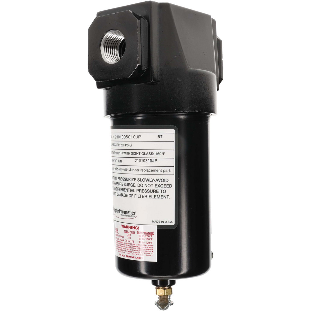 PRO-SOURCE - Oil & Water Filter/Separator: 160 CFM, Manual Drain, Use ...