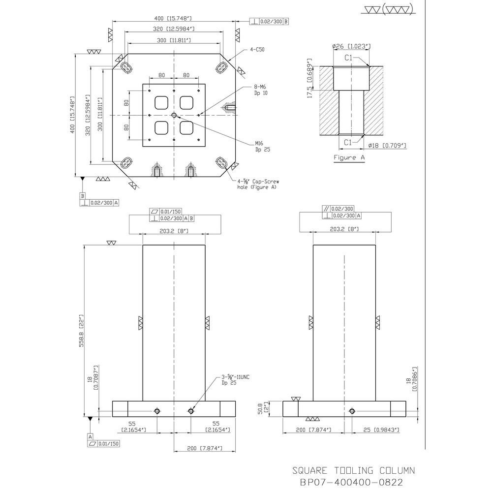 TombstoneCity - Fixture Columns; Column Shape: Square; Square Size: 400 ...