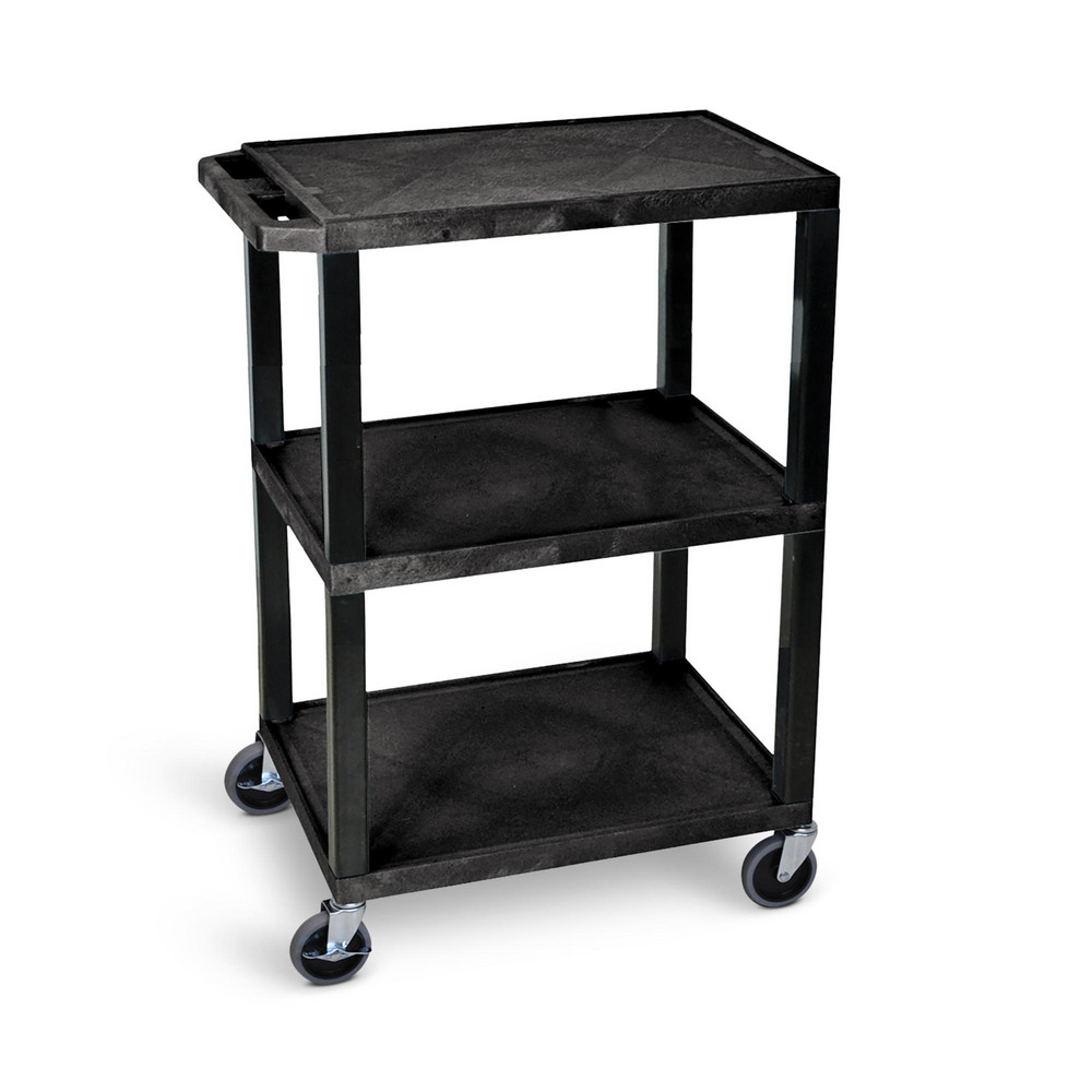Luxor - Utility Utility Cart: 24" Long, 18" Wide, Polyethylene, 300 lb ...
