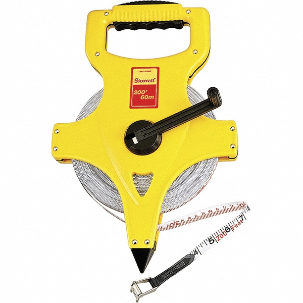Starrett - 200' x 1/2" Yellow Blade Tape Measure - 57579393 - MSC ...