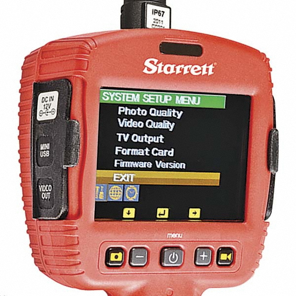 Starrett - 225" x 102.11mm Camera Head, 1 m Probe Length x 10.01mm Diam ...