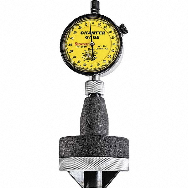 Starrett - Internal Chamfer Gage: 25 to 50 mm, 0 to 90 ° | MSC Direct