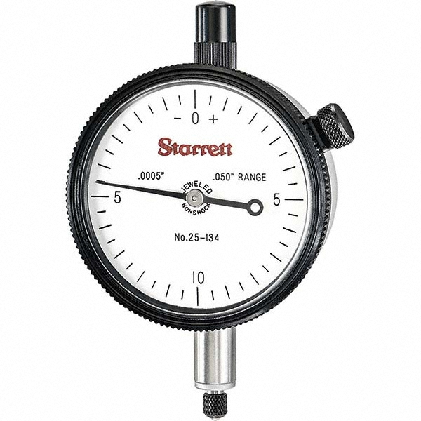 Starrett - Dial Drop Indicator: 0.0500" Max Measurement, 0-10-0 Dial Reading | MSC Direct