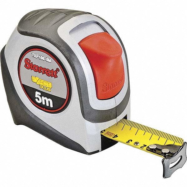 Starrett - Tape Measure: 16' Long, 1-1/16" Width, Yellow Blade | MSC Direct