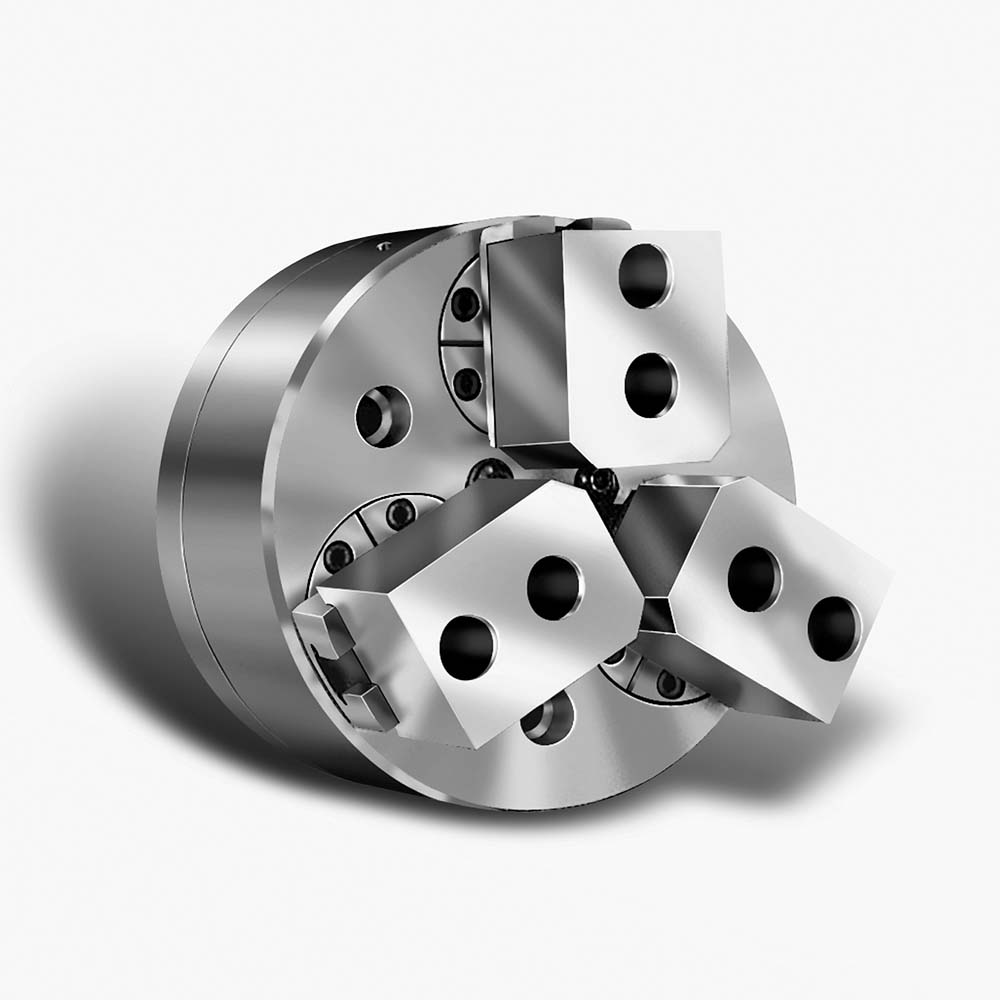 Atlas Workholding - Power Lathe Chuck: 7.87" Dia, 3 Jaws, A-5 Mount ...