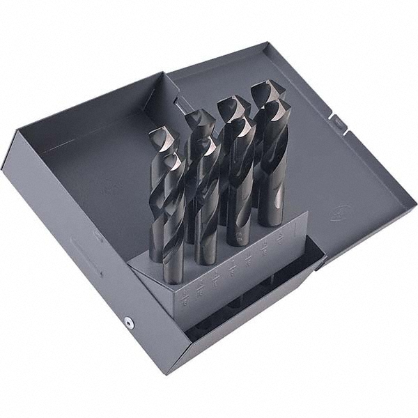 Cle-Force - Drill Bit Set: Reduced Shank Drill Bits, 8 Pc, 0.5625" to 1 ...