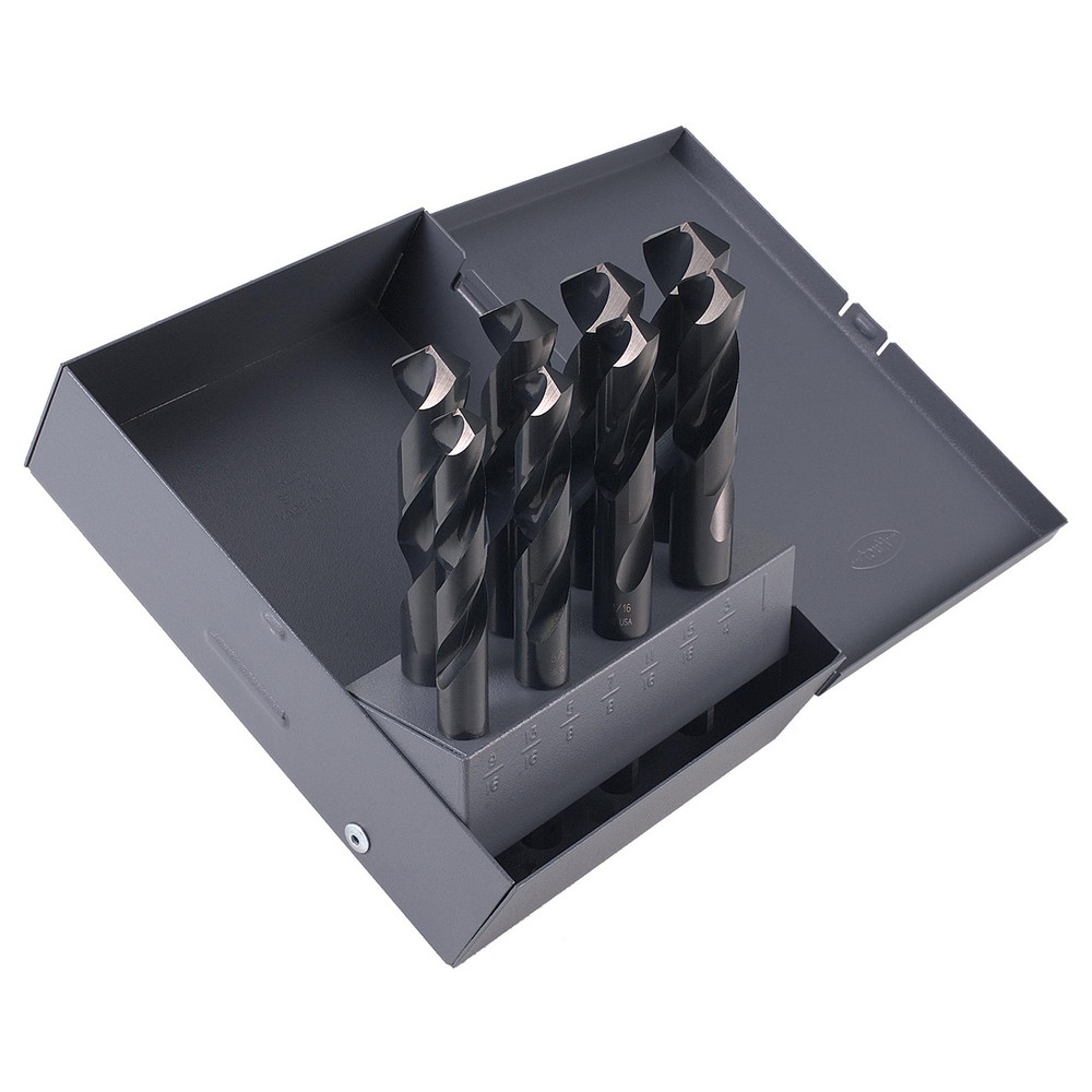 Cle-Line - Drill Bit Set: Reduced Shank Drill Bits, 8 Pc, 0.5625" to 1 ...