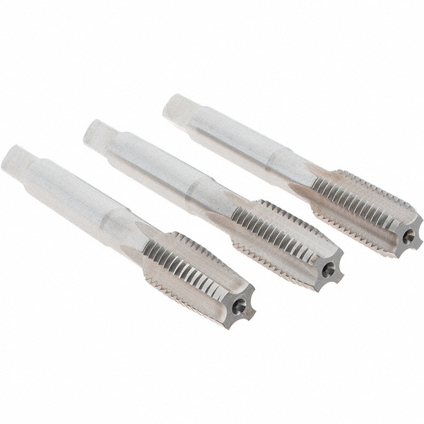 Cle-Line - Tap Set: M12 x 1.75 Metric, 4 Flute, Bottoming Plug & Taper ...