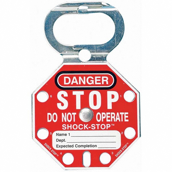 Brady - Lockout Hasp: Scissor-Action Hasp, Single Jaw, 6 Padlocks | MSC ...