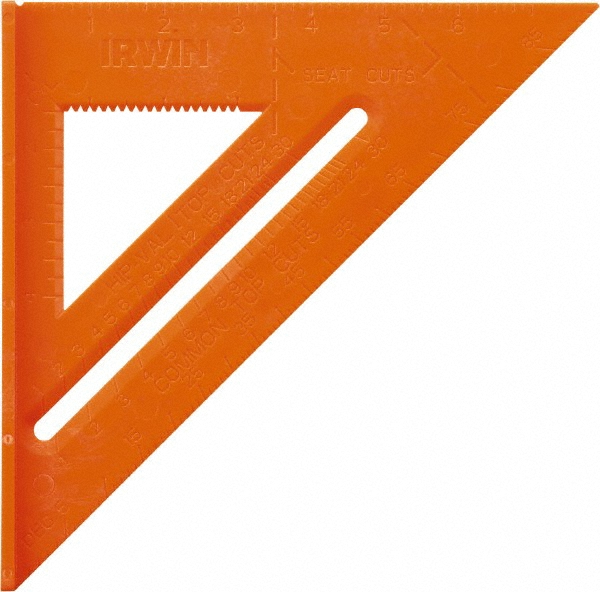 Irwin - 8" Blade Length, ABS Plastic Rafter Square | MSC Direct