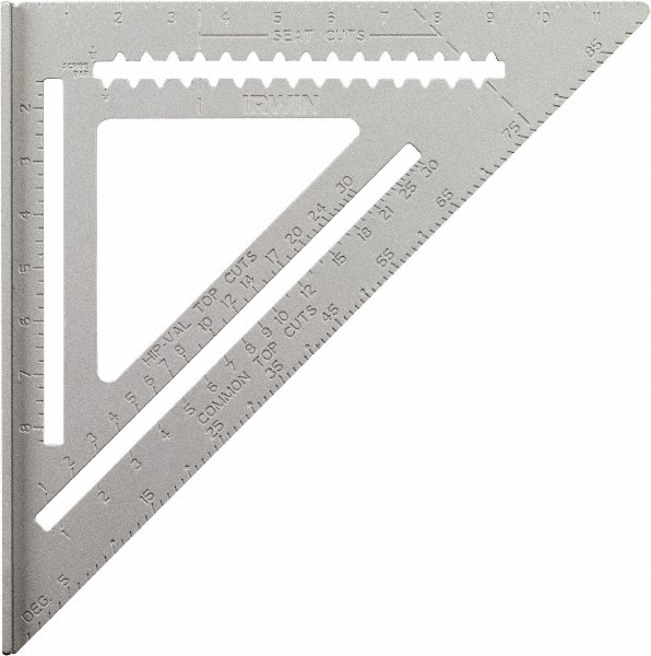 Irwin - 12" Blade Length, Aluminum Rafter Square | MSC Direct